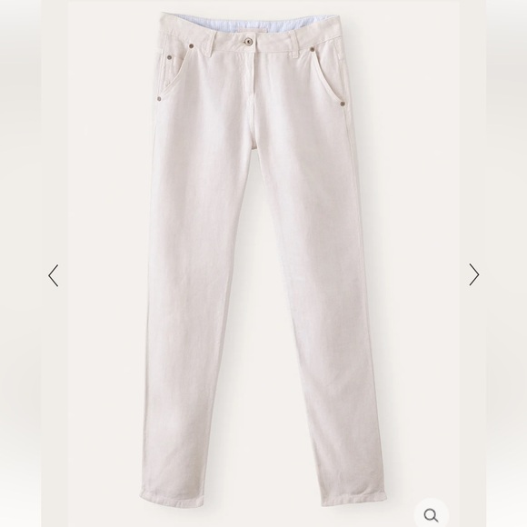 Poetry | Pants & Jumpsuits | Poetry Heavy Linen Straight Leg Jeans In ...